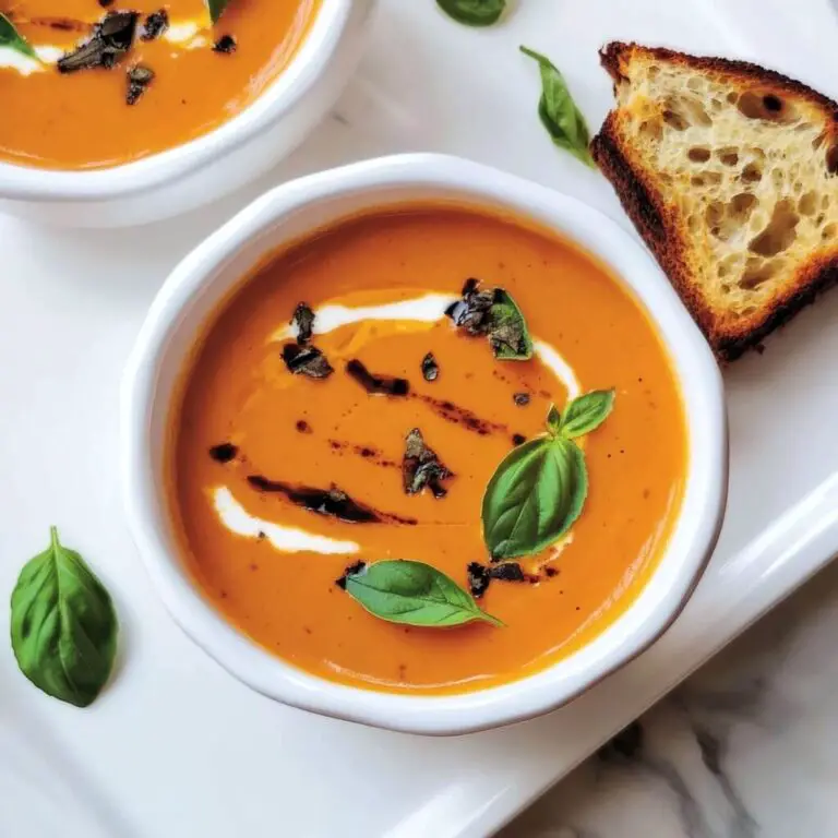 Perfect Creamy Tomato Basil Soup Recipe
