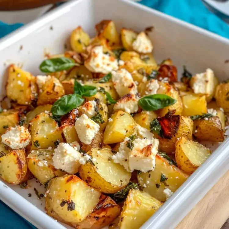 Easy Baked Feta Potatoes Recipe for Crispy & Creamy Flavor