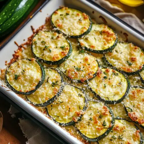 Feel Good Baked Parmesan Zucchini – Light & Flavorful