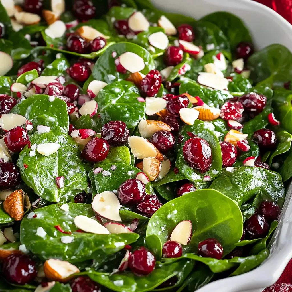 Christmas Cranberry Spinach Salad A Healthy Holiday Treat