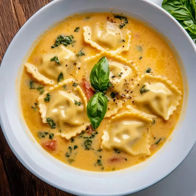 Cozy Up with Creamy Ravioli Soup