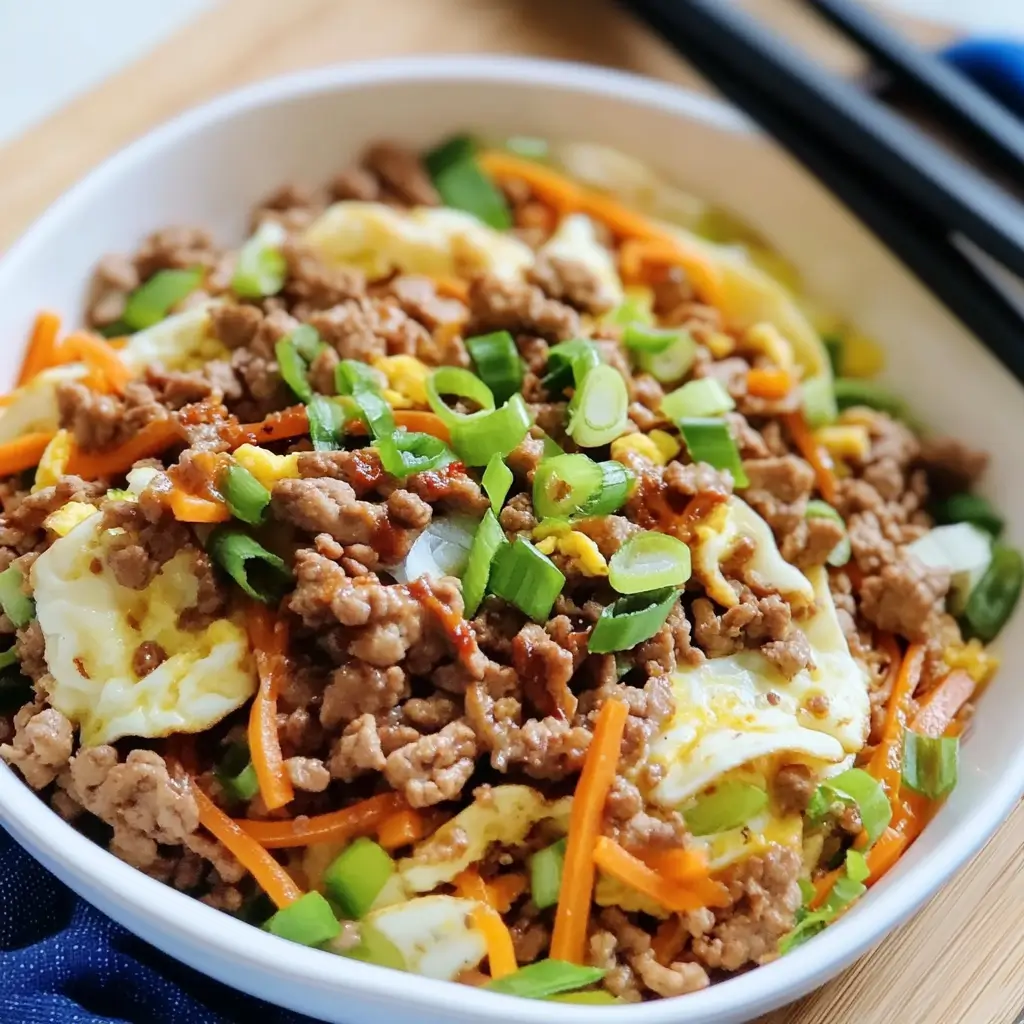 Easy High Protein Egg Roll in a Bowl Recipe